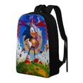 Blue Animals Cute 17 inch Backpack Lightweight Leisure Large capacity ...