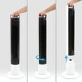 Aspen 40-In. Smart Tower Fan, 4-Speed, Oscillating, Washable, with ...