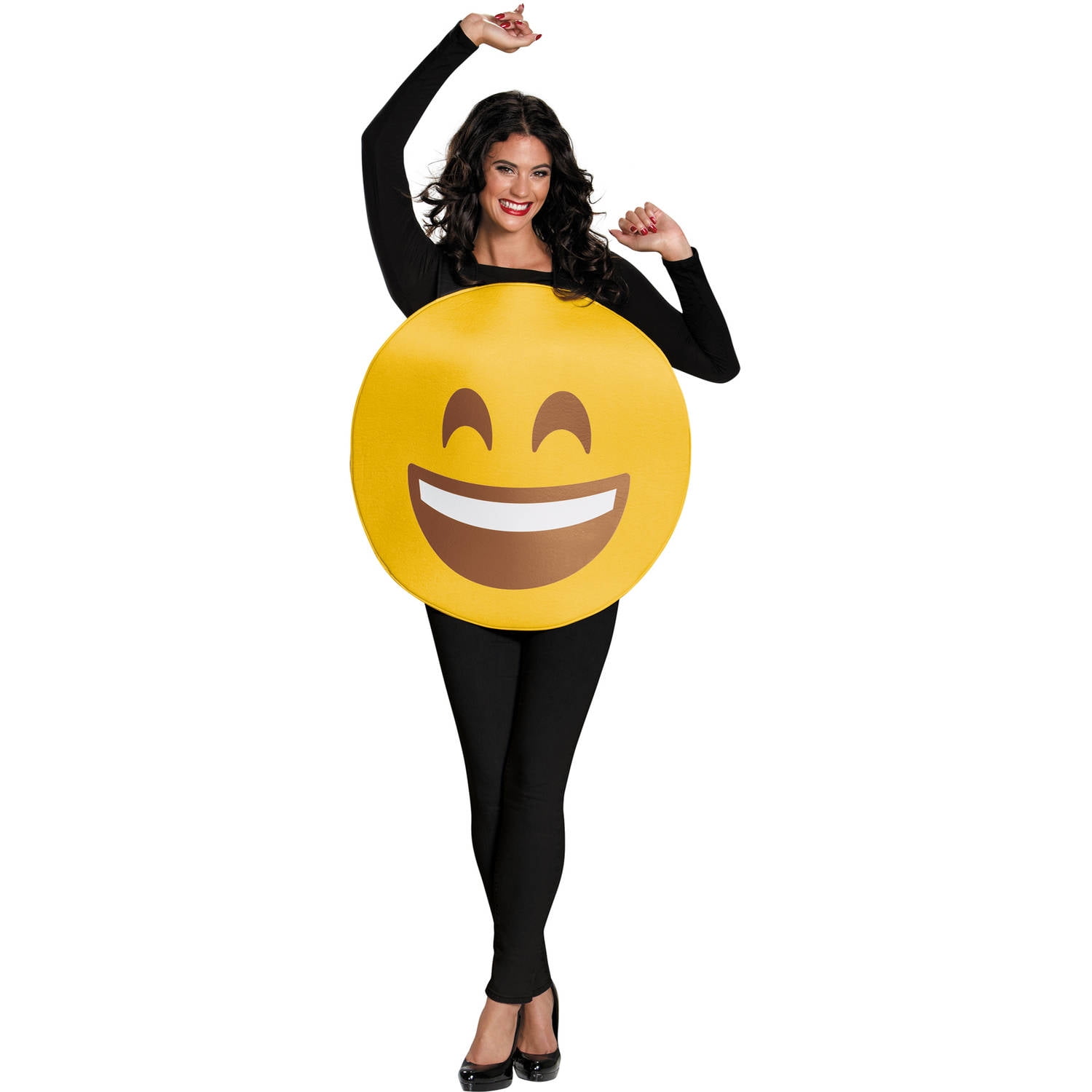 Smile Emoticon Neutral Adult Halloween Costume - Walmart.com