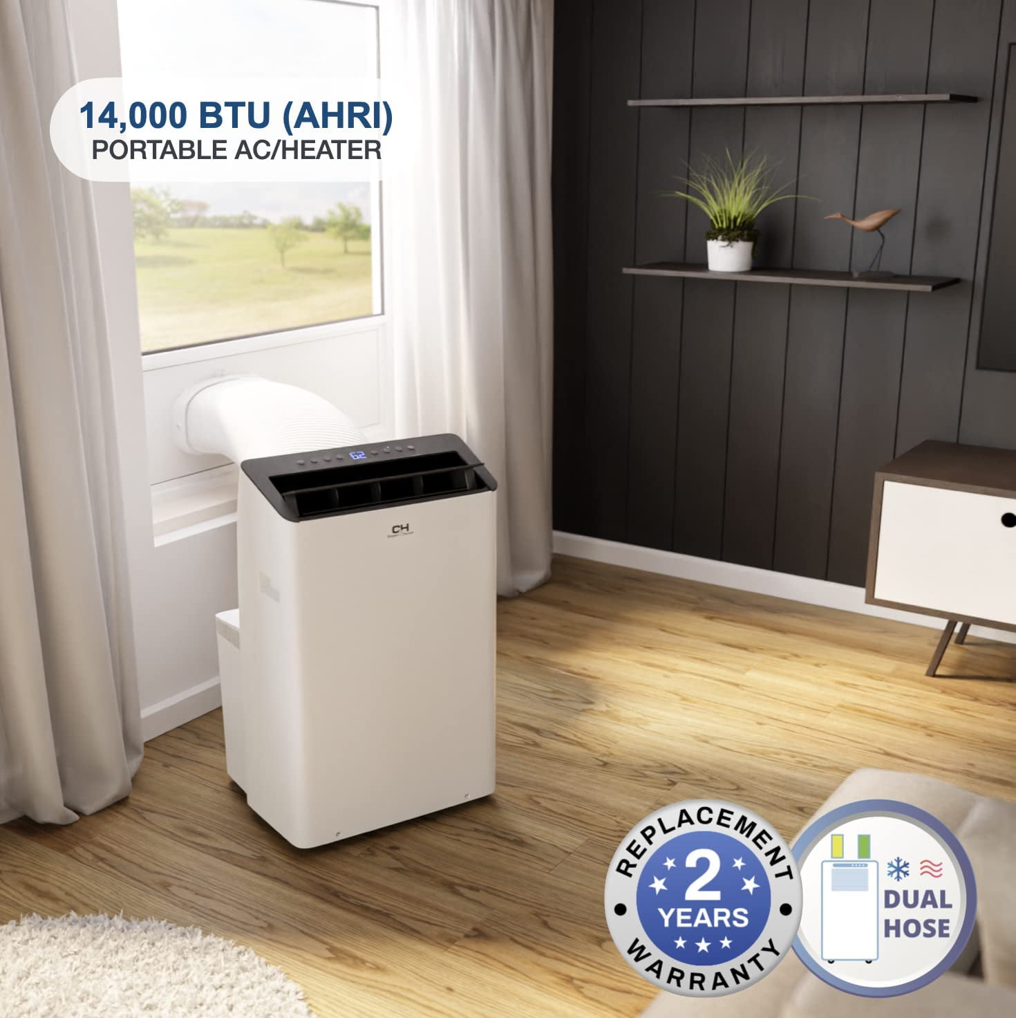 Buy Portable Air Conditioner and Heater Cooper&Hunter Duo Hose High ...