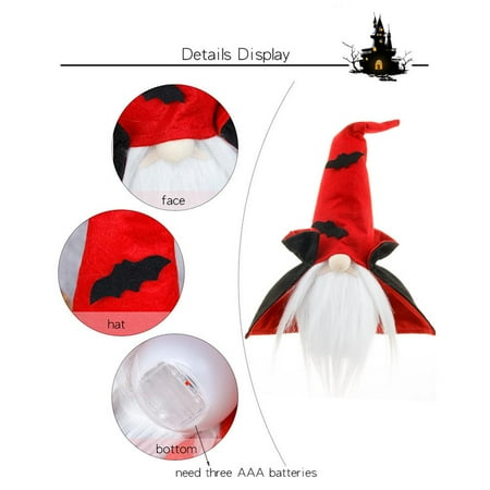 Halloween Illuminated Doll Faceless Doll Ghost Festival Horror Dwarf ...