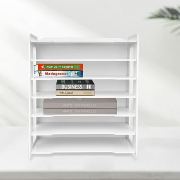 Natwind 7-Tier Office Supplies Rack, Desktop File Sorter & A4 Paper ...