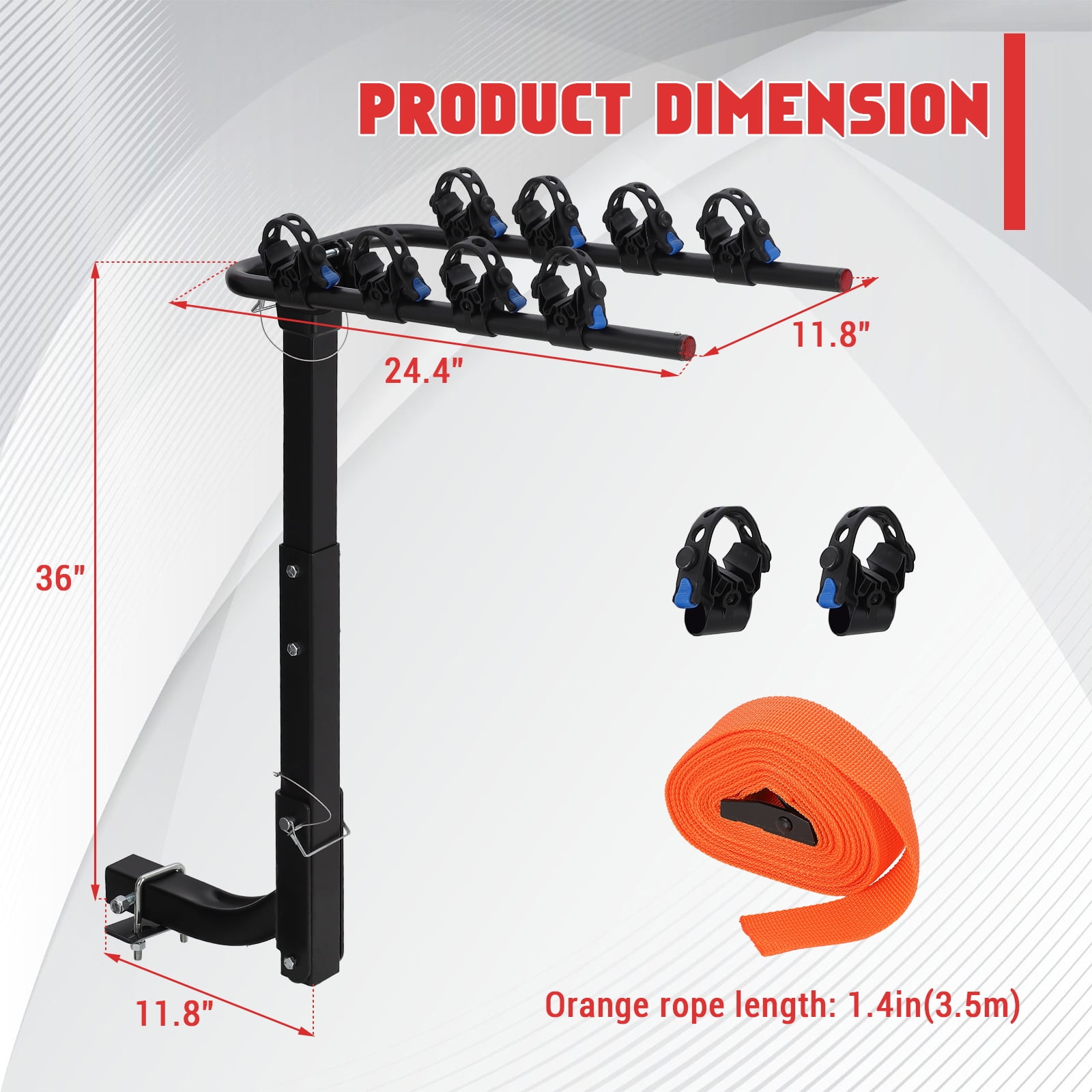 Click here for Caztoi Heavy Duty 4-Bike Hitch Rack  143lb Capacit... prices