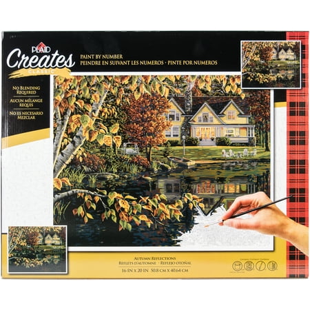 Paint By Number Kit 16"X20"-Autumn Reflections | Walmart Canada