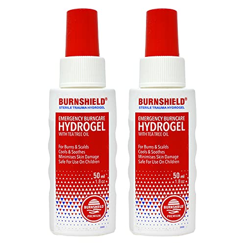 Burnshield Sterile Trauma Fire Burn Hydrogel Spray Bottle - 1.8 oz - 2 ...