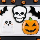 25Pcs Halloween Ghost Plates, Disposable Paper Dessert Plates Tableware ...