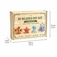 3D Beaded DIY Kit Cute Animal Space Beads Handmade Craft Material Pack ...
