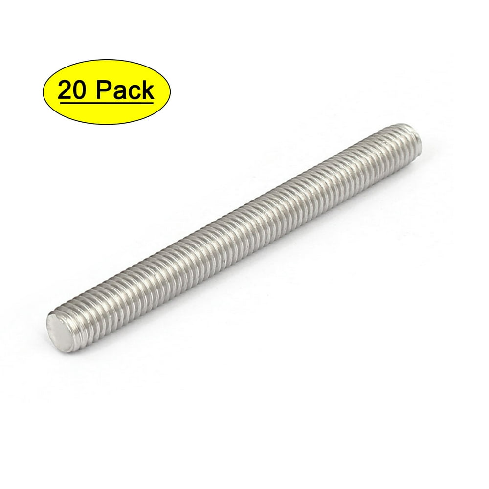 Unique Bargains M8 x 80mm 1.25mm Pitch 304 Stainless Steel Fully ...