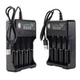 Star Home Universal Smart Rechargeable Li-ion Battery Charger for 18650 ...
