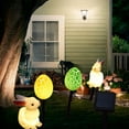 Easter Decorations Outdoor Solar Easter Egg Courtyard Decoration ...