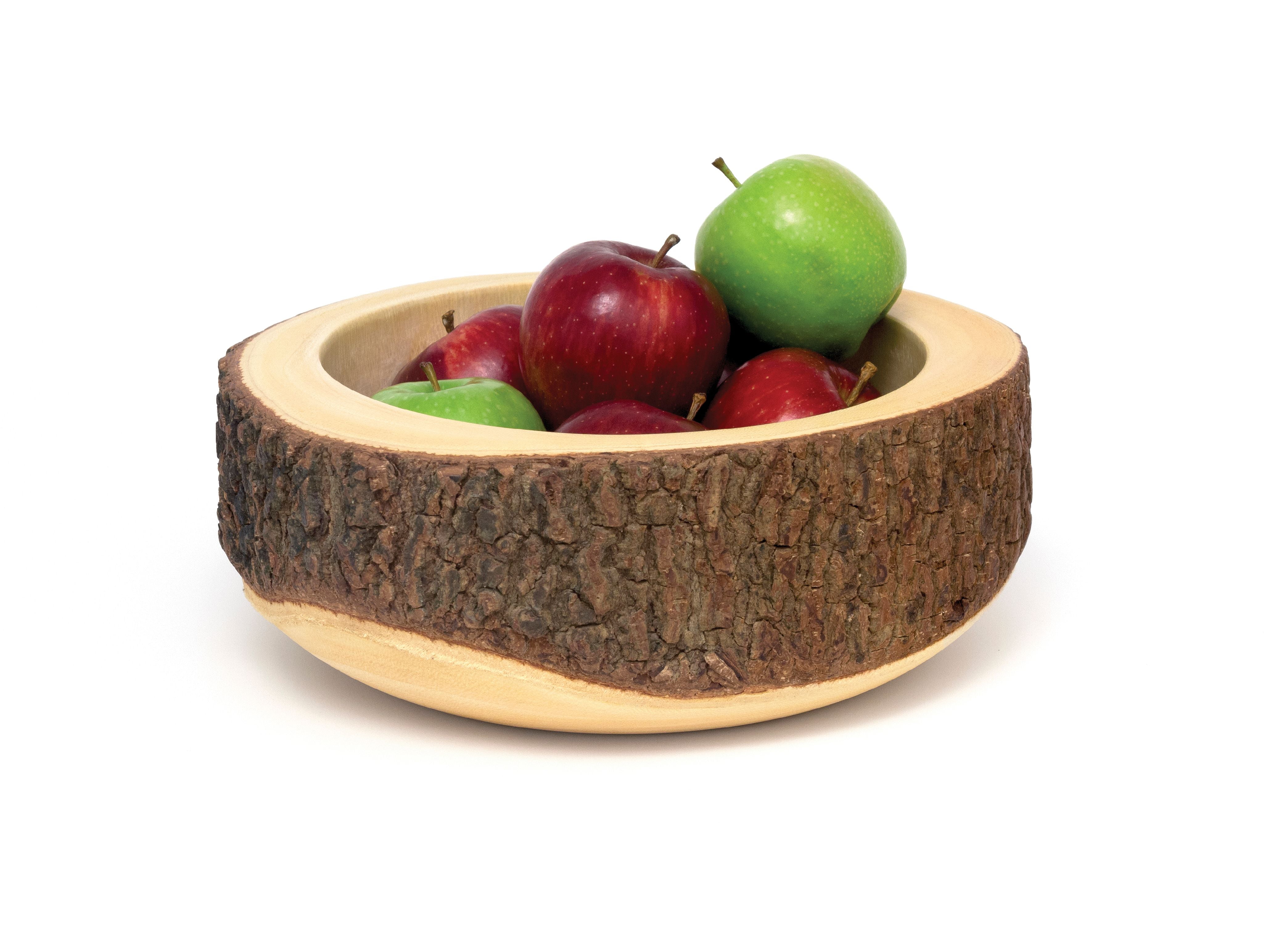 Lipper Acacia Slab Tree Bark Bowl - Walmart.com