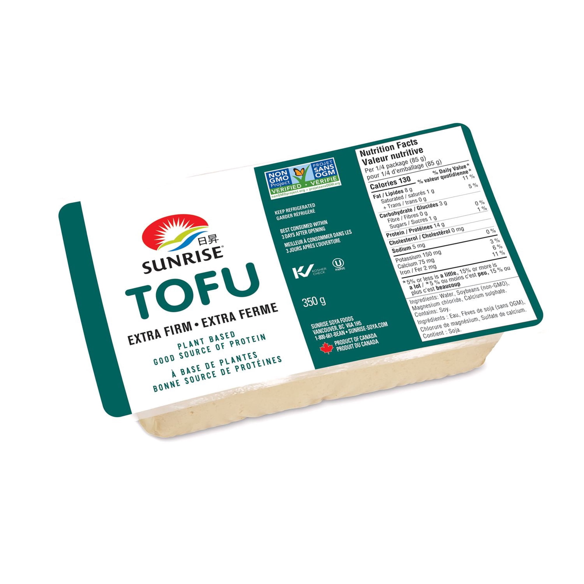 Click here for Sunrise Soya Foods Sunrise Extra Firm Tofu 350 G prices