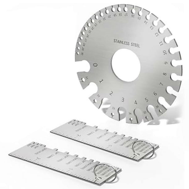 Wire Gauge Measuring Tool&Gauge Thickness Tool, Stainless Steel Metal ...