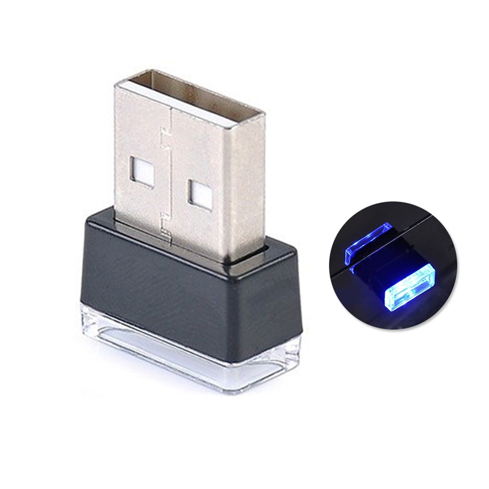 Portable USB LED Car Interior Ambient Atmosphere Night Light Decorative ...