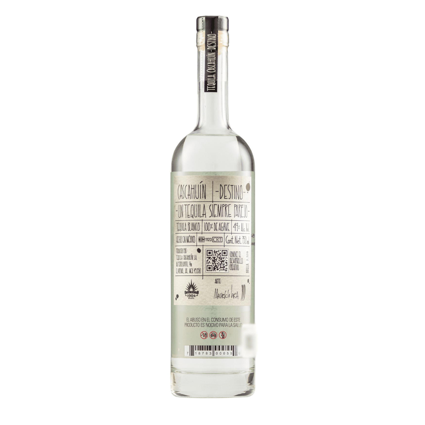 Tequila Cascahuín Destino Blanco 49 750 Ml Cascahuín Tequila, Blanco ...