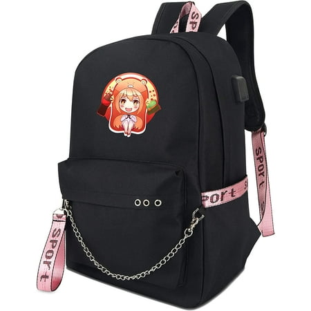 Anime Himouto! Umaru-chan Backpack Book Bag Laptop School Bag with USB ...