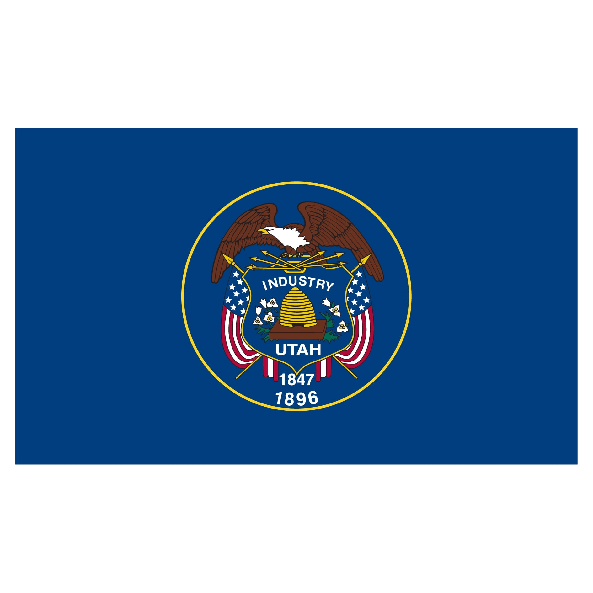 Online Stores Utah Printed Polyester Flag 3ft x 5ft - Walmart.com