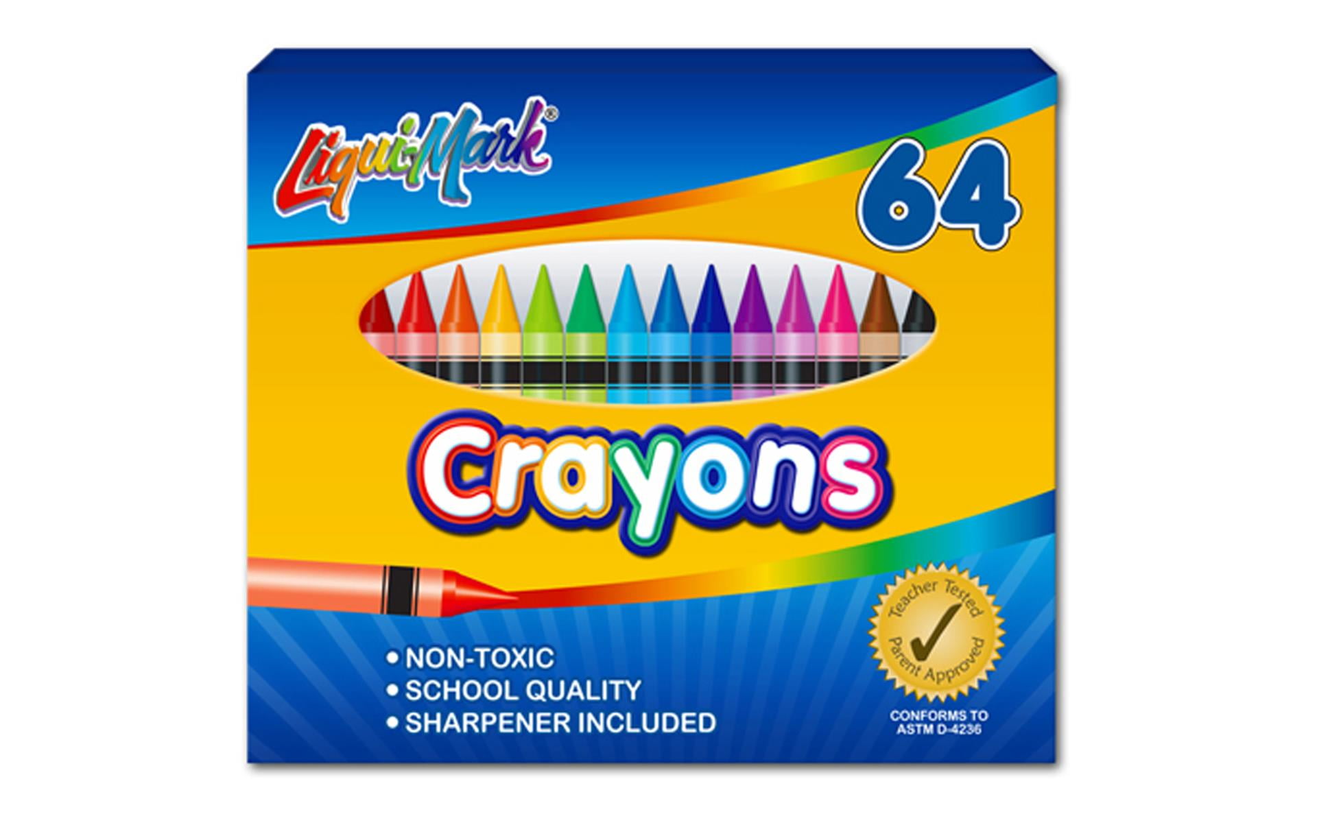 Liqui-Mark Crayons 64/Pkg- - Walmart.com
