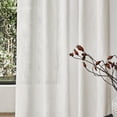 Natural Linen Curtains 30 Inch Kitchen Window Semi Sheer Light ...