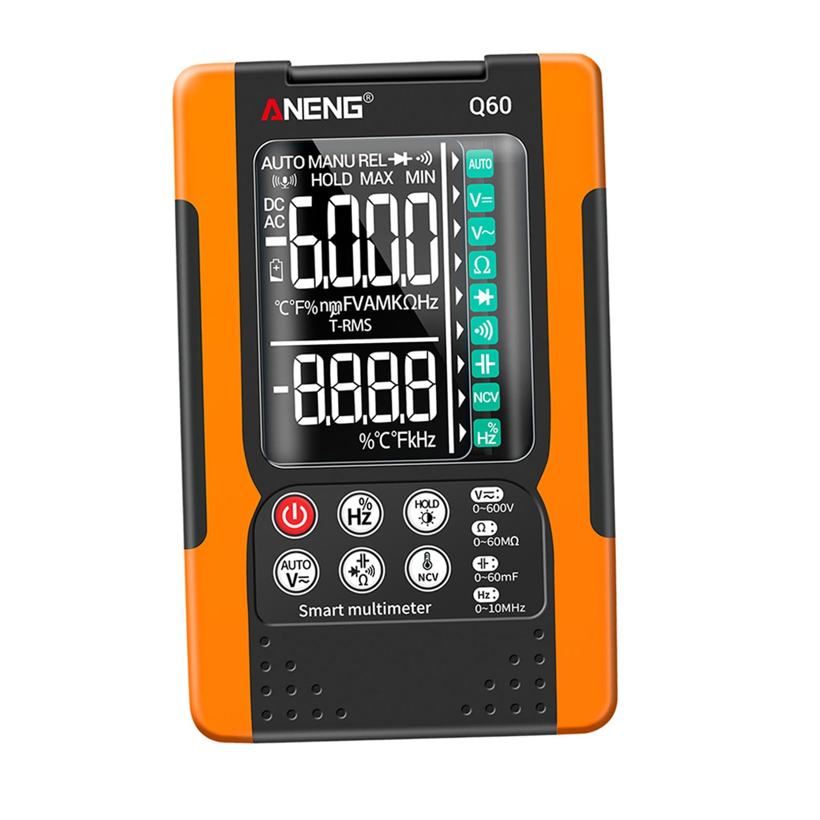 Probador de Rango Automático Multímetro Digital Portátil Sunnimix 6000 ...