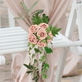 Mocoosy 50Pcs Artificial Rose Flowers Dusty Roses for DIY Wedding ...