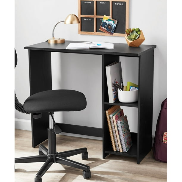 Mainstays True Black Oak Finish Writing Desk