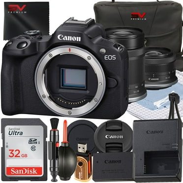 Canon EOS R50 4K Mirrorless Camera Bundle with RF-S 18-45mm Lens ...
