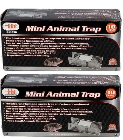 2 Mini 10" Animal Trap Easy Catch And Release Cage Small Critters ...