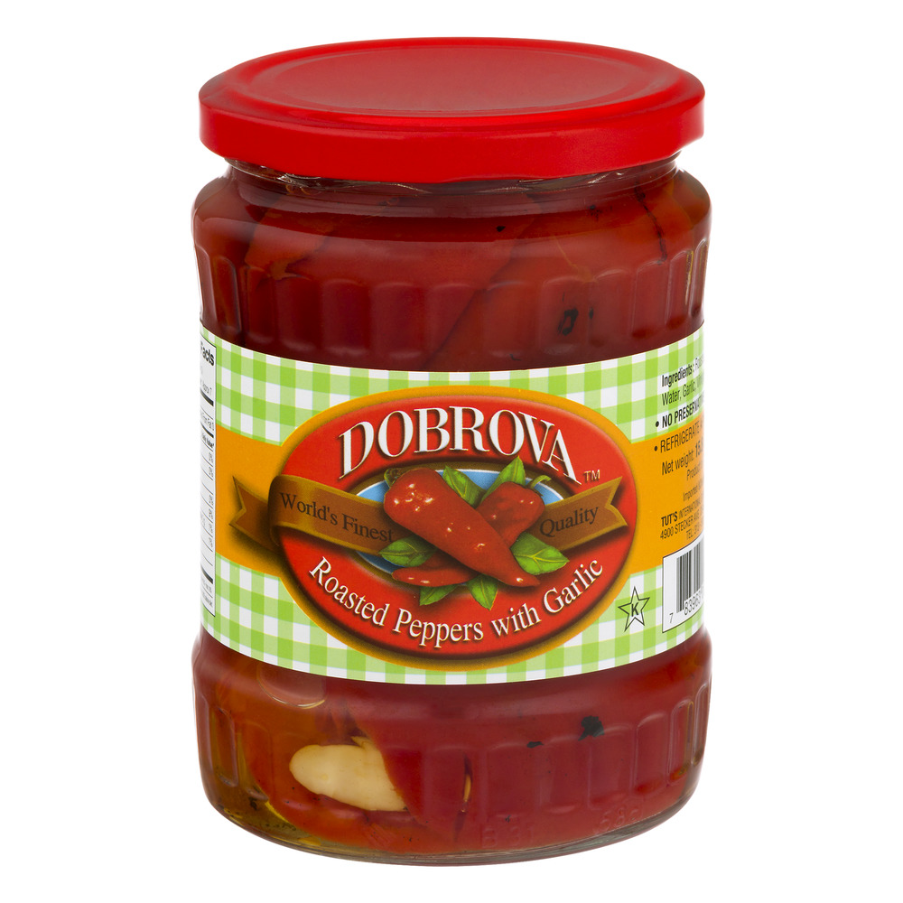 Dobrova Roasted Peppers With Garlic, 15.8 OZ - Walmart.com