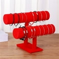Dezsed 2-Tier Velvet Jewelry Bracelet Watch Rack Organizer Display ...