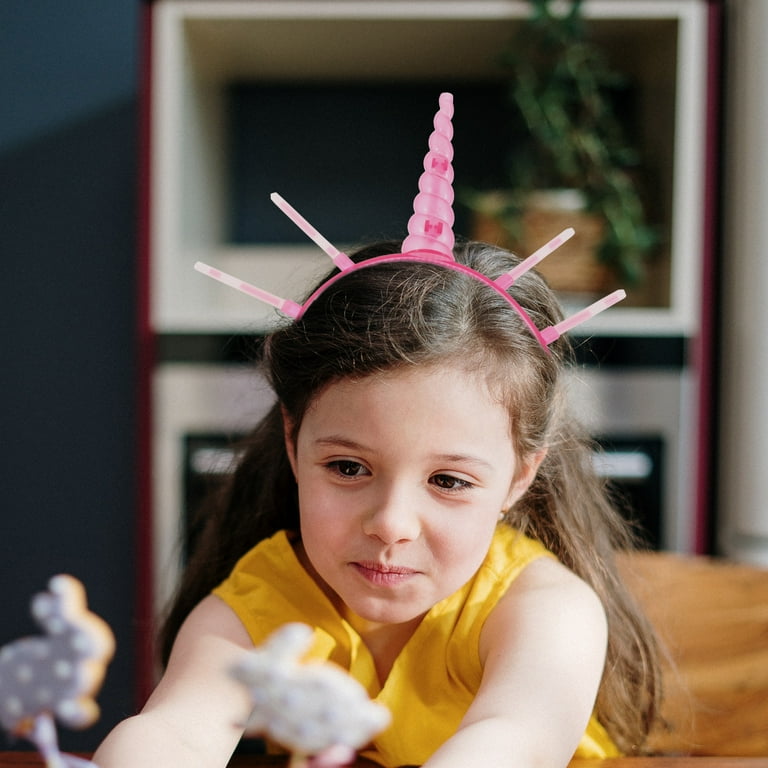 DIY Glow Stick Crafts Party Accessories and Hat Making Cute LED Headband Glowing Sticks Connector Abs 4 Sets