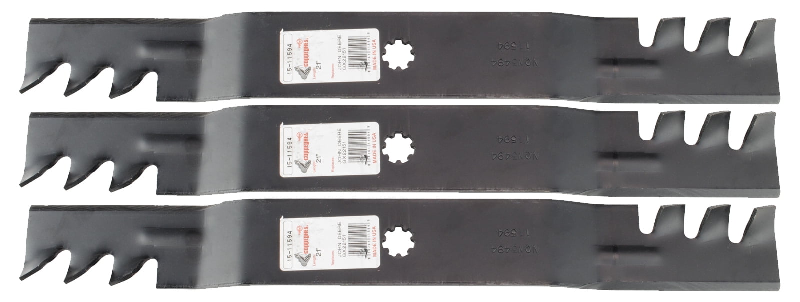 3 Rotary® 11594 Mulching Mower Blades John Deere® AM137328 AM141033 42 ...