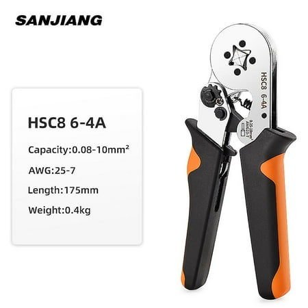 Hsc8 6-4 0.08-10mm2 25-7awg Crimping Plier Set 800pcs Terminals For ...