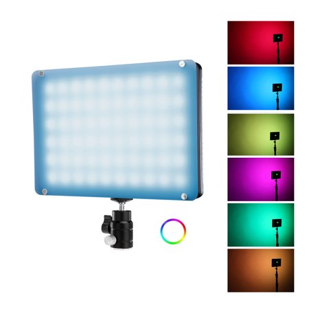 NiceFoto TC-368 Compact Sound Controlled RGB LED Video Light Panel ...