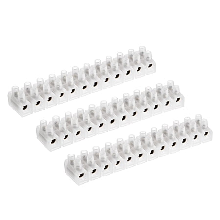Terminal Block,80A 12P Dual Row Type U Screw Terminal Barrier Strip ...