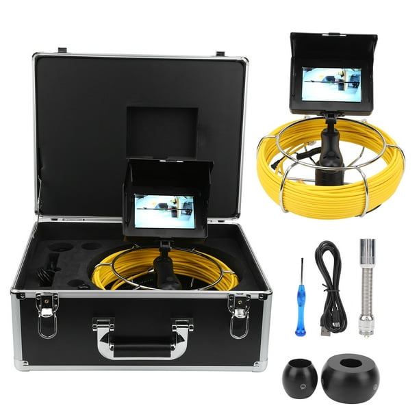 Sewer Inspection Camera, High-Strength Fiber Tube TFT Color Display ...