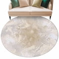 Abstract Art 5' Round Rug for Dining Table for 4 People Under Table ...