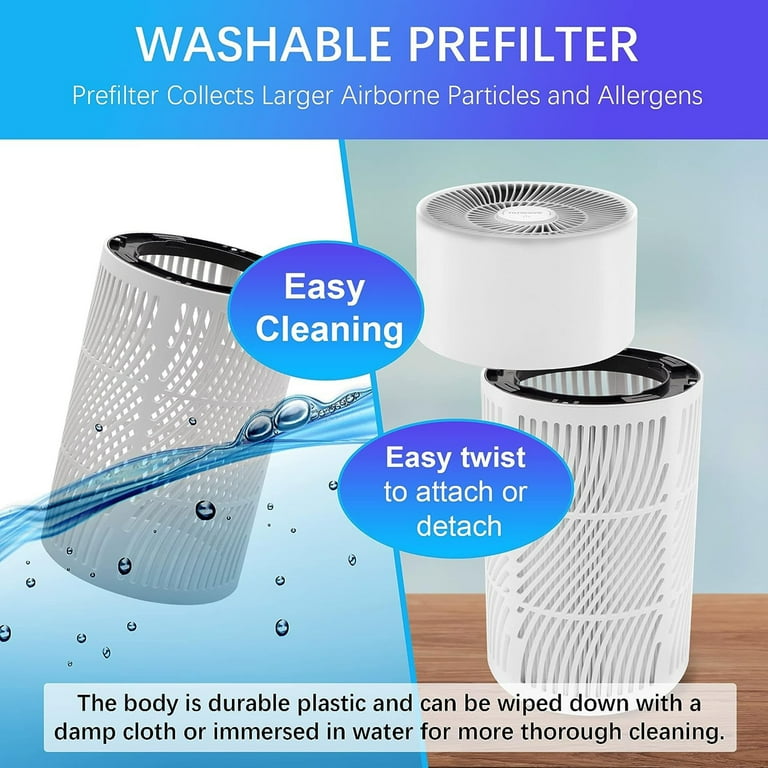 NuWave Oxypure Air Purifier For Home 3XL H13 HEPA Filter for Home Bedroom 17 DB 360 Air Cleaner Quiet for Bedroom Office Room Energy Star Large
