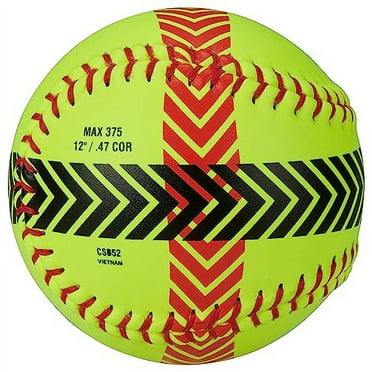 Markwort Fast Pitch 12" Speed Sensor Softball, Official Practice Yellow ...