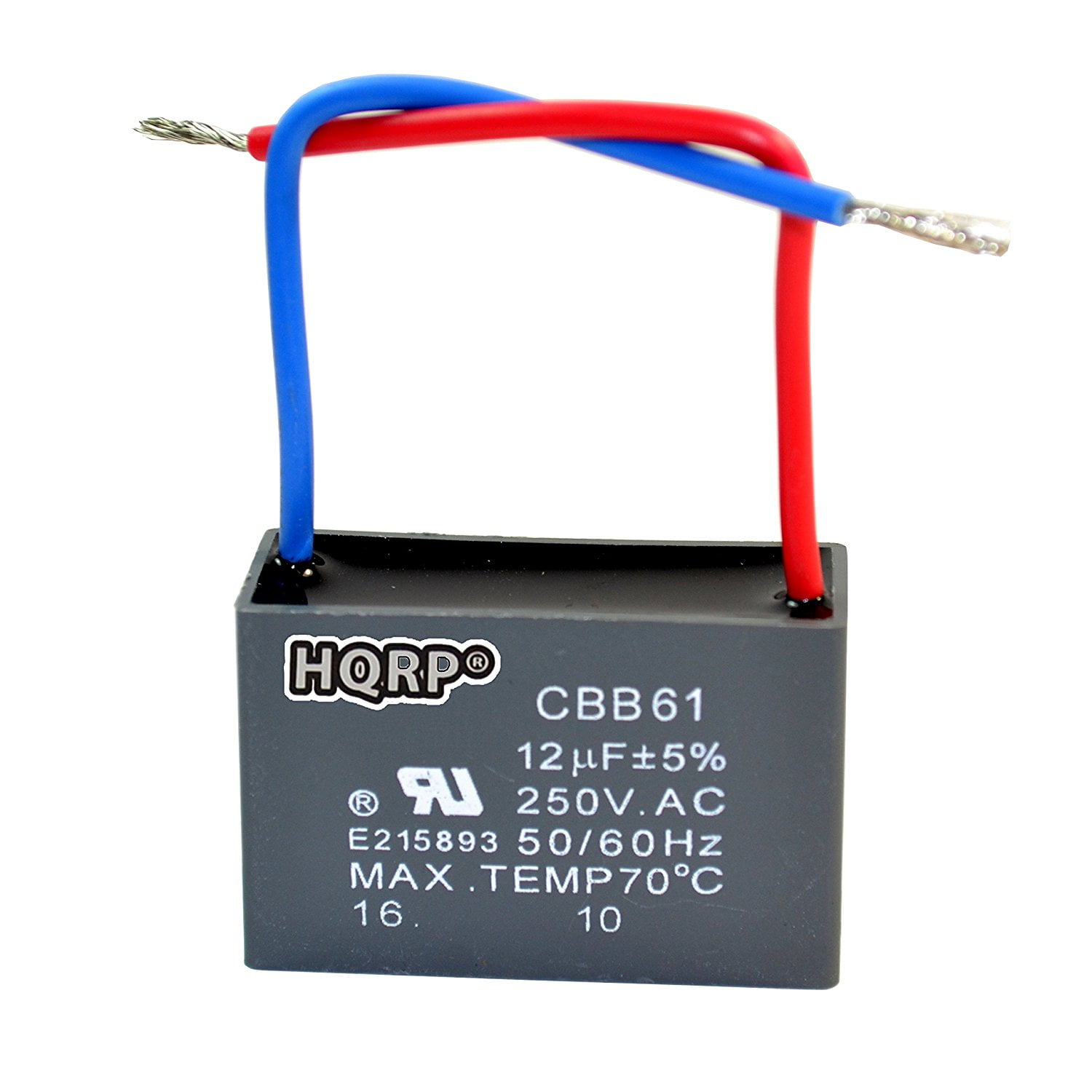 Click here for Hqrp Ceiling Fan Capacitor Cbb61 12uf 2-Wire prices