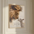 Affixzi Isaiah 43:1 Christian Lion and Lamb Wall Art, Scripture Print ...