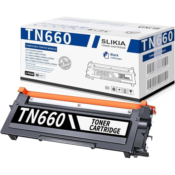 GREENCYCLE 1 Pack Compatible for Brother TN360 TN330 Black Toner ...