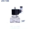 DN10 3/8"12v 110v 220v 24v Water Gas Electric Solenoid Valve for Water Stainless Steel - Walmart.com