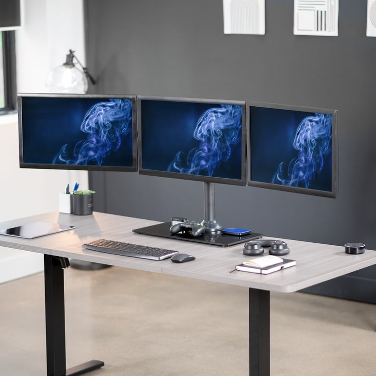 Monitor Stand VIVO Triple Monitor Adjustable Desk Mount, Articulating ...