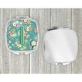Letter I Circle Circle Teal Initial Alphabet Compact Mirror CJ2015-ISCM ...