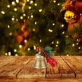 BESTYASH Golden Metal Christmas Bell Ornament with Traditional Design ...