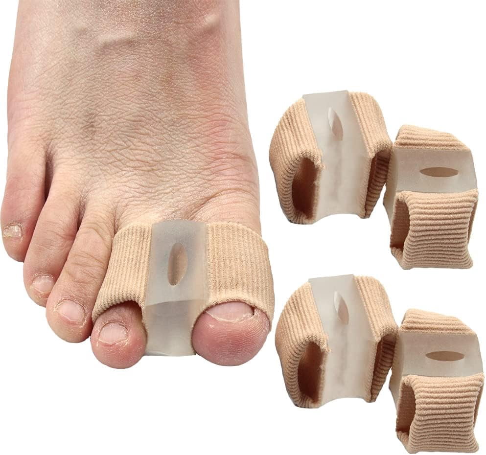 (2 pares) L Toe Straightener-Soft and Skin Friendly Hammertoe Corrector ...