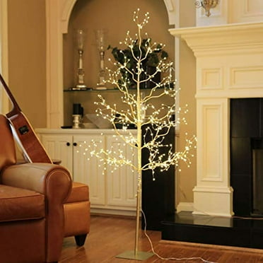 Lightshare 6ft Cherry Blossom Tree, 208 LED Flower Lights, Warm White ...