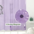 Barossa Design Lightweight PEVA Shower Curtain, Clear Lavender, 72" x ...