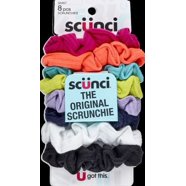 Scunci for Girls Original Scrunchies in Cheerful Multi-Colored Mixed ...